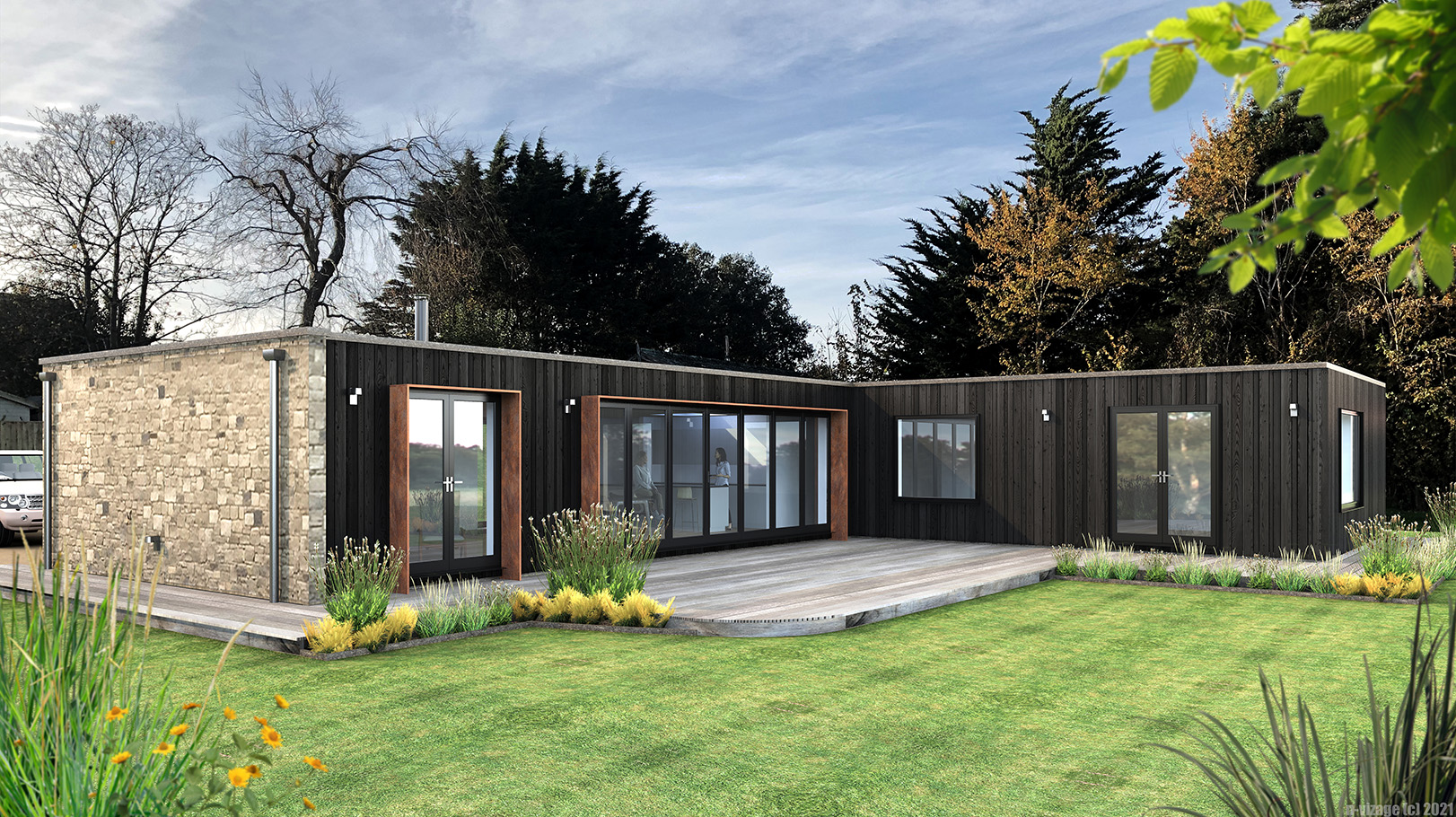 Rear View - Westoak Homes